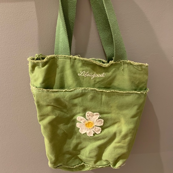 Life Is Good | Bags | Green Daisy Life Is Good Bag | Poshmark